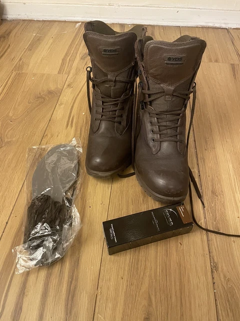 BRITISH ARMY BROWN YDS Kestrel Patrol Boots Mens Size 9M £20.00 ...