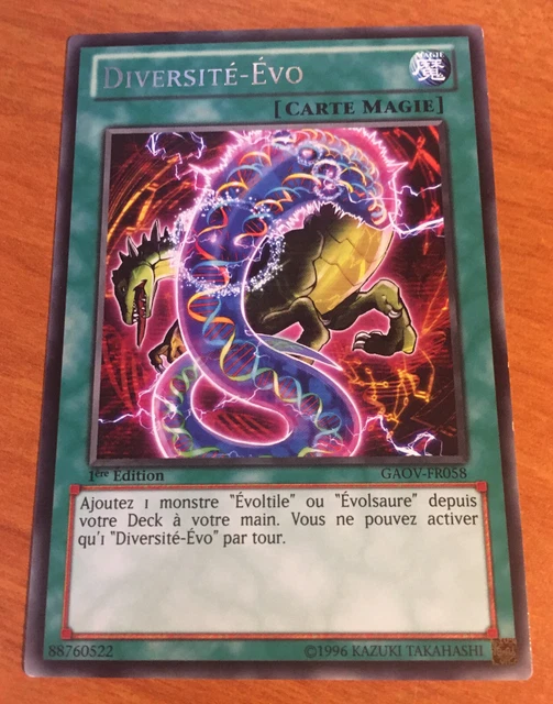 CARTE YU GI Oh ! '' DIVERSITE-EVO '' GAOV-FR058 (Rare) 1er Edition NEUVE EUR 3,50 - PicClick FR