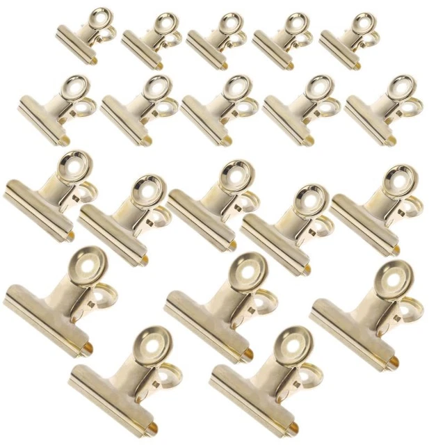 5 PCS LETTER Grip Clips Stainless Steel Paper File Binder Clip Bag $16. ...