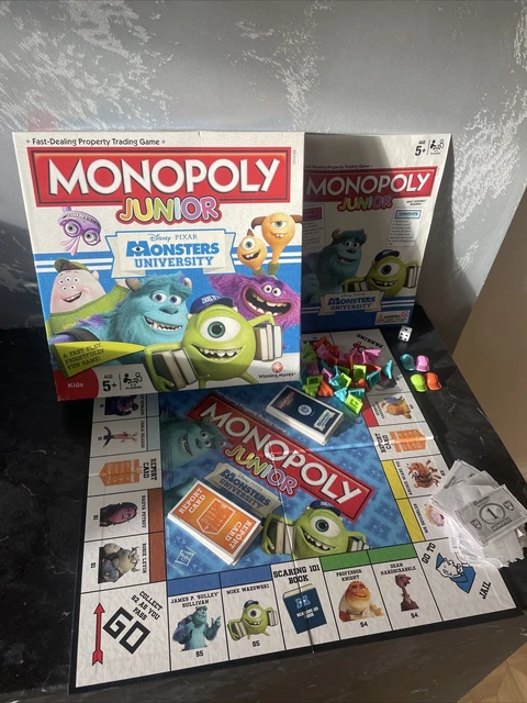 MONOPOLY JUNIOR DISNEY Pixar Monsters University Game Winning Moves ...