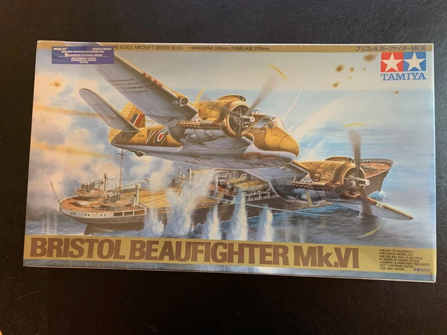 TAMIYA 61053 BRISTOL BEAUFIGHTER Mk.VI 1/48 Kit Brand New Factory ...