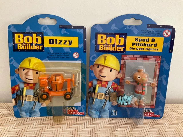 BOB THE BUILDER ~ Dizzy Pilchard & Spud Rare Vintage Diecast Toys ...