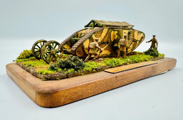 DIORAMA WWI MARK 1 Male Tank 1:76 (HO/OO) Scale *Very Good Condition* £ ...