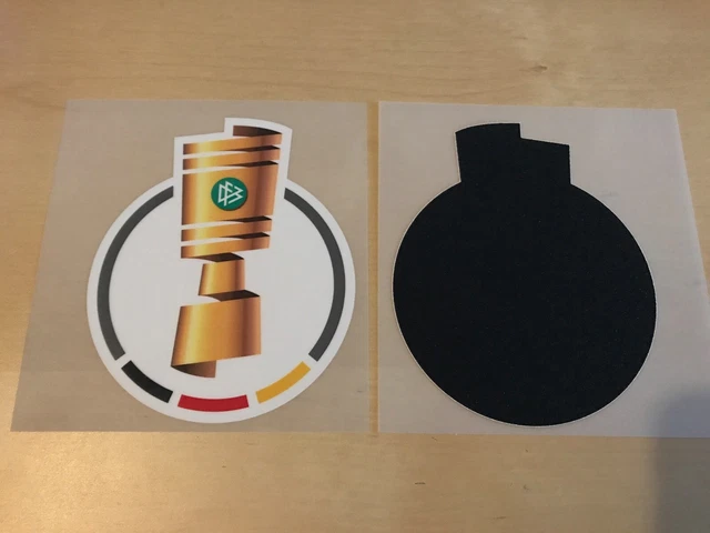 ORIGINAL DFB POKAL Patch Matchworn Size Bayern Frankfurt BVB Freiburg ...