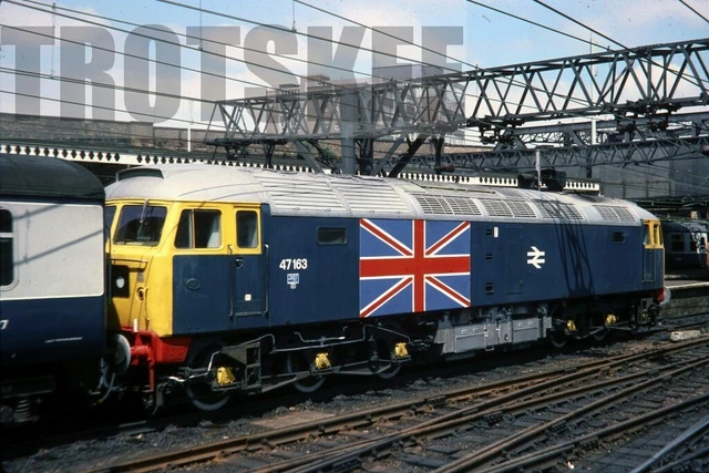 35MM SLIDE BR British Railways Diesel Loco Class 47 47163 1977 Original ...