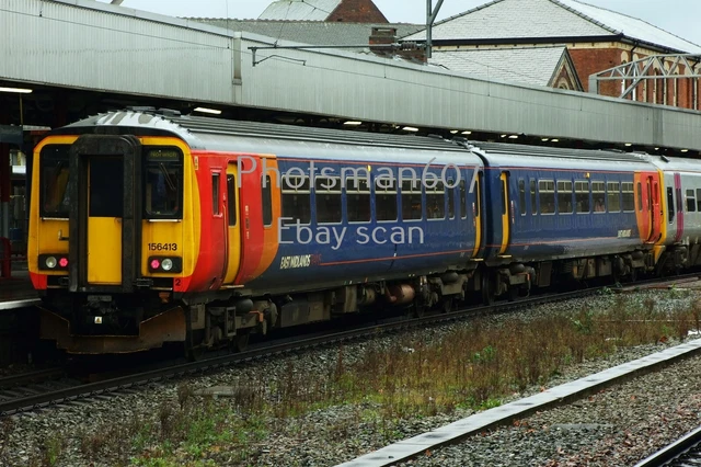 CLASS 156 156413, 2 car DMU, in East Midlands Trains at Stockport £0.75 ...