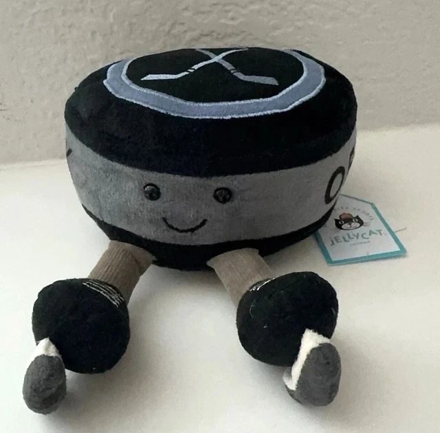 JELLYCAT HOCKEY PUCK Plush Toy Sports Ice Hockey Toy Christmas Birthday ...