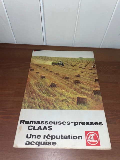 BROCHURE PROSPEKT PROSPECTUS GAMME PRESSE CLAAS tracteur-massey ferguson-someca EUR 6,99 ...