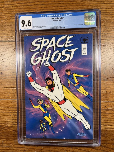 COMICO SPACE GHOST #1 CGC 9.6 White Pgs Evanier Steve Rude HANNA ...