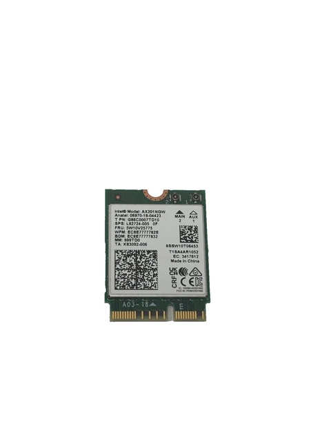 INTEL AX201 WI-FI 6 Network adapter Wifi & Bluetooth card AX201NGW ...