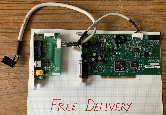 RIPTIDE SOUND CARD Modem PCI board with AV Riser Card £13.20 - PicClick UK