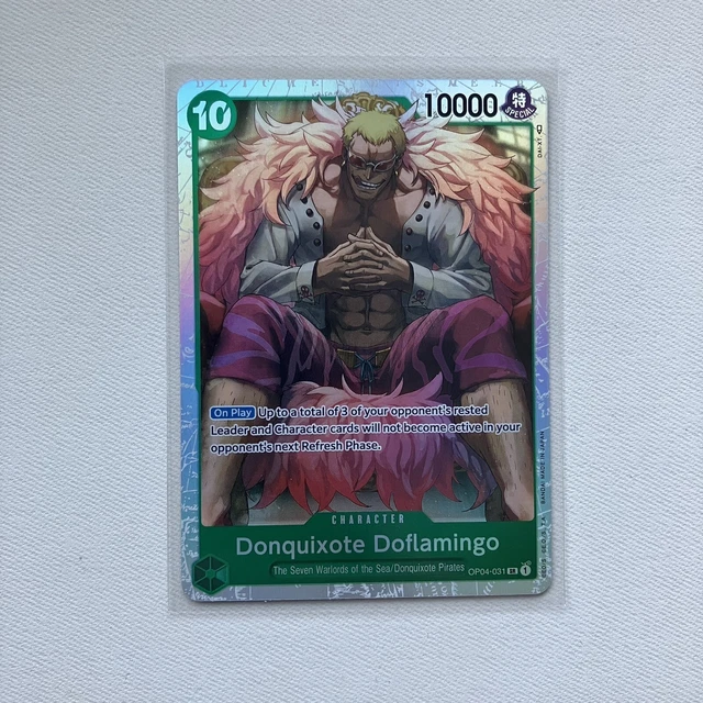 ONE PIECE CARD Game - Donquixote Doflamingo - Super Rare - OP04-031 SR £5.99 - PicClick UK