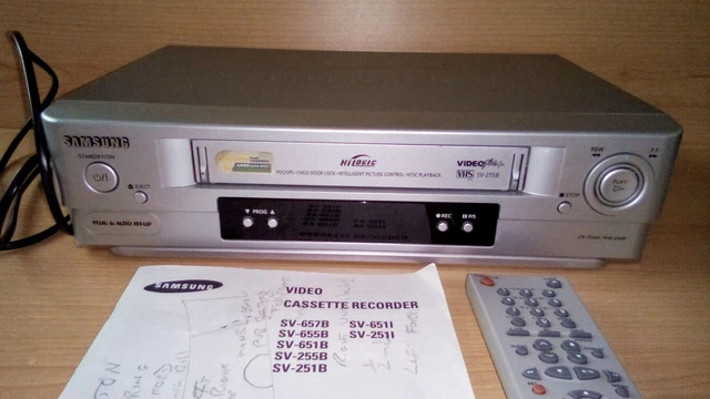SAMSUNG VIDEO CASSETTE Recorder Model Number SV-255B FAULTY FOR REPAIR ...