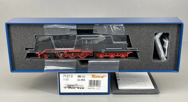 H0 ROCO LOCOMOTIVA ferrovie dello Stato BR 24 055 con dss 71213 DC ...