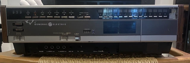 GE TOP LOAD 1980s VHS VCR Model 1VCR2018W With Original Manual And ...