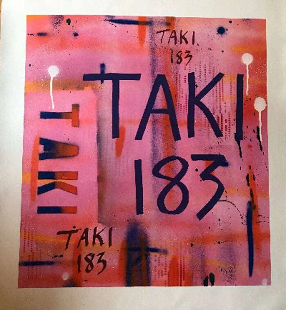 TAKI 183 TAG Peinture sur Toile Graffiti Street-Art Urban Art Writters ...