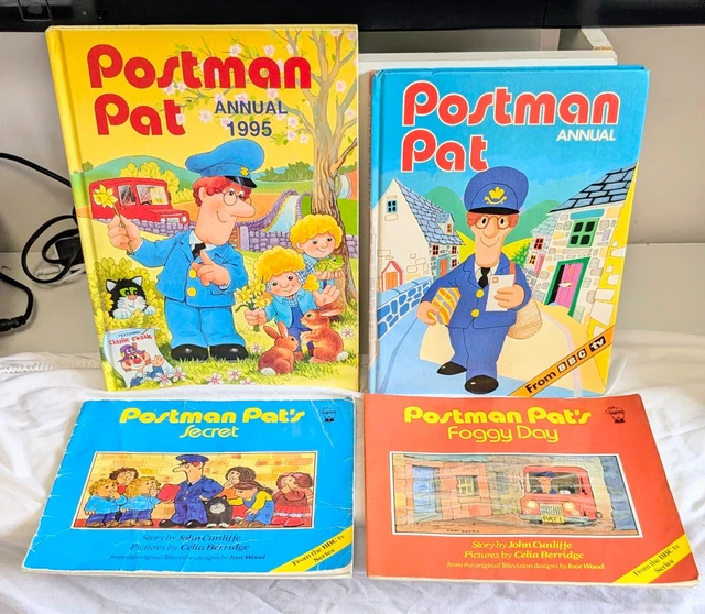 VINTAGE RETRO POSTMAN Pat Books Bundle x4 Annuals. Secret. Foggy Day. £ ...