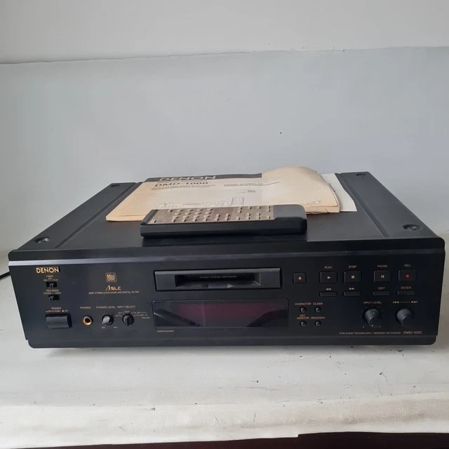 DENON LECTEUR MINIDISC Enregistreur DMD-1000 Hifi Séparé + Télécommande ...