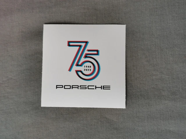 PORSCHE 75 YEARS sticker 75th anniversary sticker sticker decal sticker ...