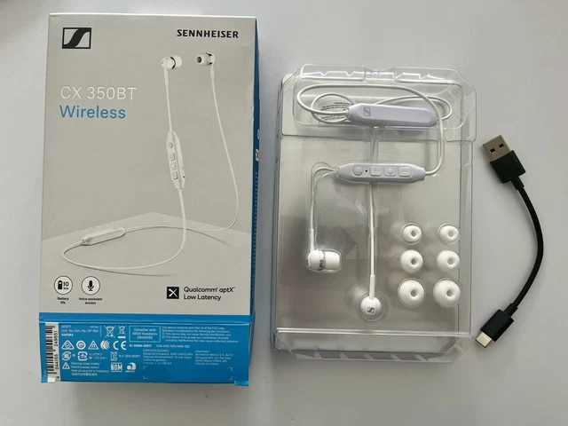 SENNHEISER CX 350BT Weiß Wireless In-Ear Kopfhörer Bluetooth EUR 22,00 ...