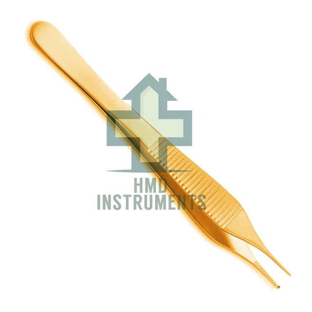 STAINLESS STEEL ADSON Tissue Forceps 1×2 Teeth With Plasma Coated Color ...