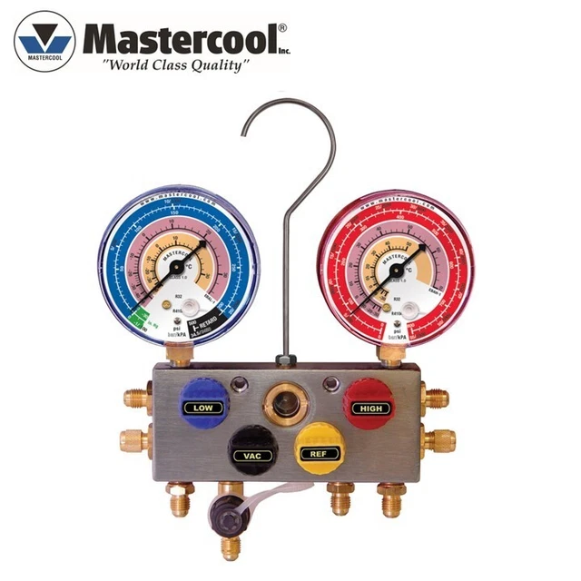 MASTERCOOL 4WAY MANIFOLD 80MM R134A R32 R404A R407C (96203-MB1) EUR 232 ...