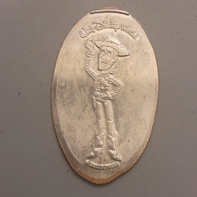 RETIRED WALT DISNEY World Woody Elongated Pressed Quarter - MK0125 ...