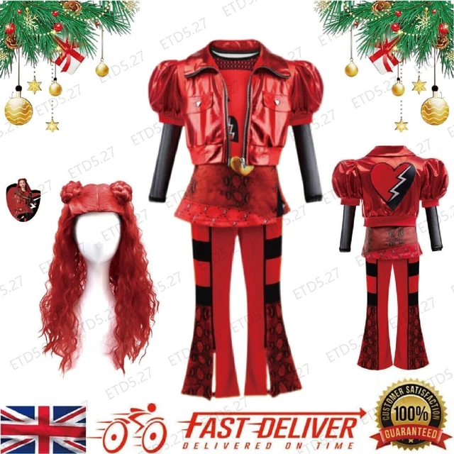 2025 KIDS DESCENDANTS The Rise of Red Cosplay Costume Christmas Coat ...