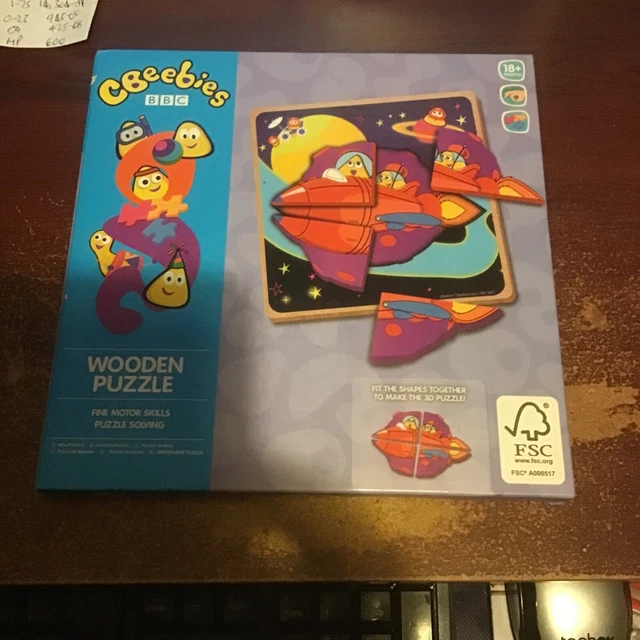 CBEEBIES ROCKET! WOODEN Baby Puzzle Birthday Christmas 18 Months + £9. ...