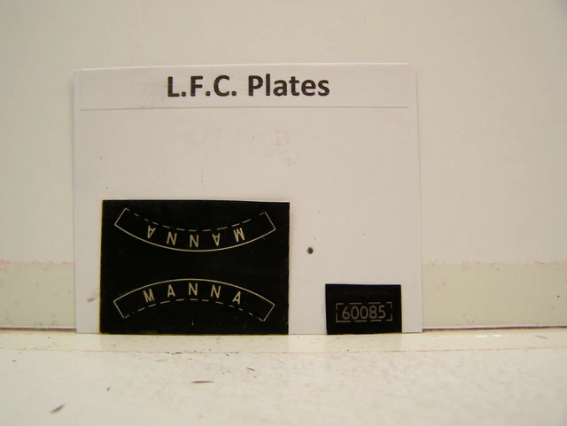 LFC LNER/BR NO 60085 Manna Name plates £10.00 - PicClick UK