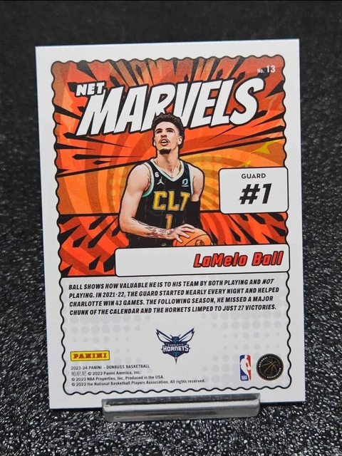 2023-24 PANINI DONRUSS LaMelo Ball Net Marvels Diamond SP #13 Hornets ...