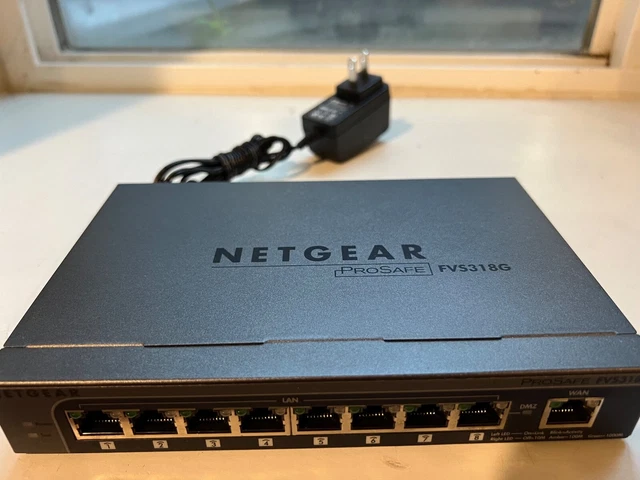 NETGEAR PROSAFE FVS318G 8-Port Gigabit VPN Firewall Router w/ AC ...