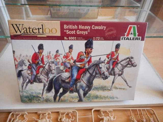 MAQUETTE ITALERI WATERLOO British Heavy Cavalry Scot Greys à l'échelle ...