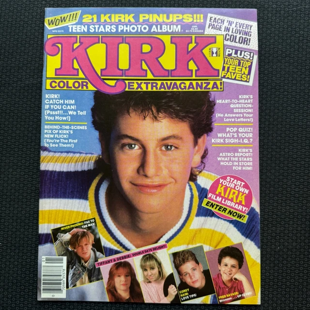 TEEN STARS PHOTO Album Kirk Color Extravaganza 1988 Kirk Cameron Mint £ ...