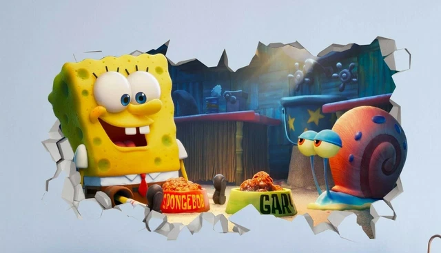 SPONGEBOB SQUARE PANTS Custom Wall Decals 3D Wall Stickers Art JO183 £ ...