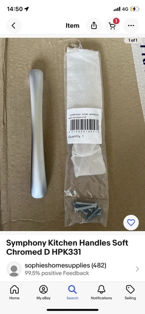 2 X SYMPHONY HPK331 Kitchen Handles £8.50 - PicClick UK