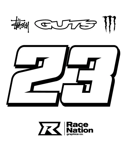 TALARIA STING FRONT Number plate board Custom Sticker Graphic Thick ...