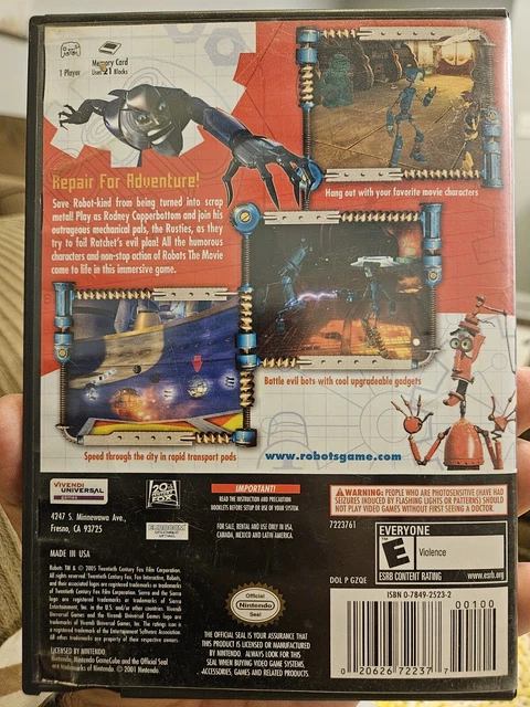 ROBOTS (NINTENDO GAMECUBE, 2005); IOB; Tested $20.35 - PicClick CA