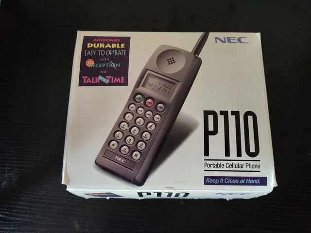 VINTAGE NEC P110 Portable Cellular Mobile Phone 1993 Powers On $12.99 ...