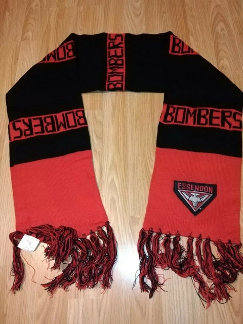 OFFICIAL PRODUCT AFL Essendon Bombers Rugby Retro Bar Scarf Bufanda ...