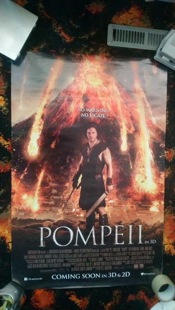 CINEMA POSTER: POMPEII 2014 (Quad) CARRIE-ANNE MOSS KIEFER SUTHERLAND IN VGC+ £4.95 - PicClick UK