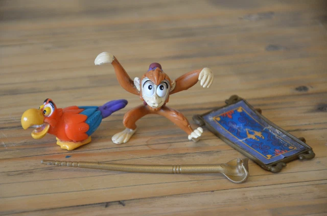 DISNEY ALADDIN LAGO the Parrot Abu the Monkey 1992 £4.35 - PicClick UK