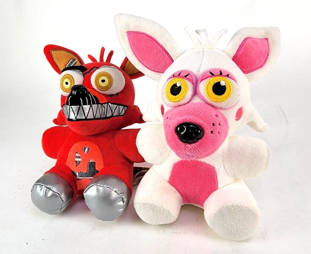FNAF FIVE NIGHTS at Freddy's - Funtime Foxy & Nightmare Foxy Plush ...