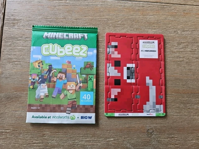 MINECRAFT CUBEEZ NUMBER 1 - 2025 Woolworths Collection $1.00 - PicClick AU