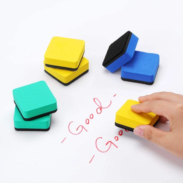 30PCS WHITEBOARD ERASER Washable and Reusable Magnetic Whiteboard ...