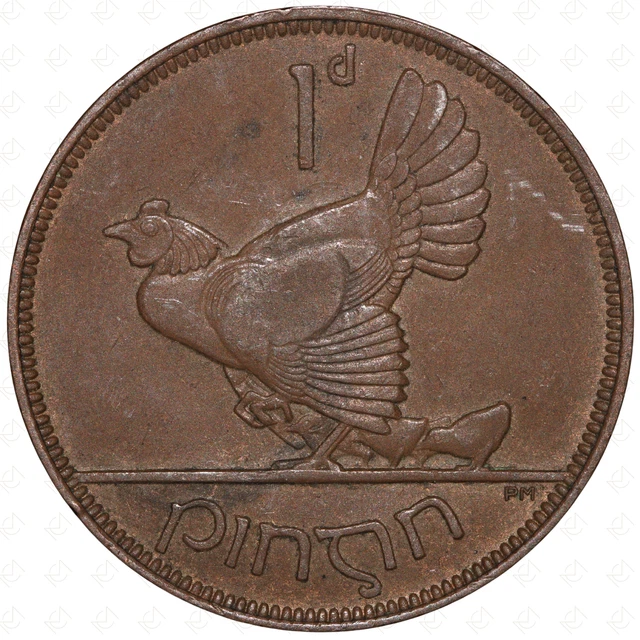 1931 IRELAND 1 Pingin Penny Coin – Bronze £5.00 - PicClick UK