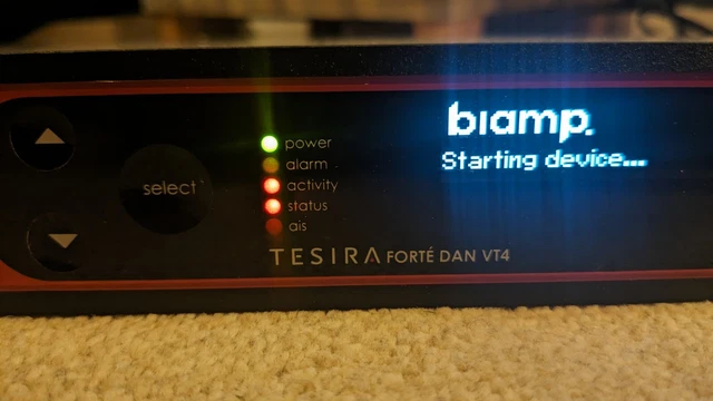 BIAMP TESIRAFORTÉ DAN VT4 32 bi-directional channel Dante digital audio ...