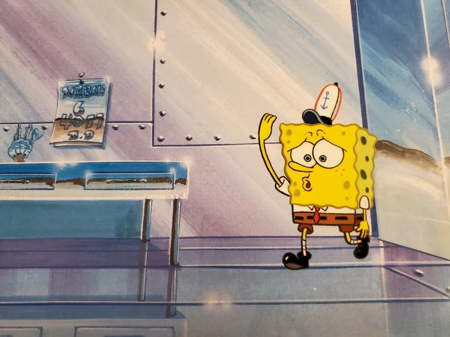 SPONGEBOB SQUAREPANTS ORIGINAL Production Cel Cell Animation Art Nm £ ...