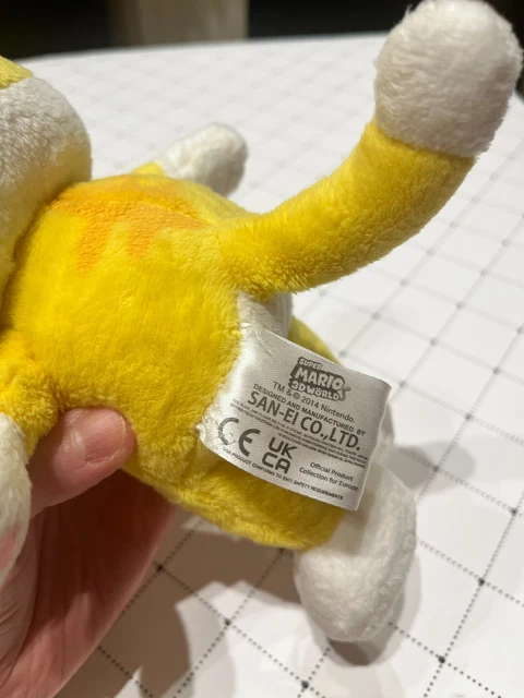 OFFICIAL NINTENDO SUPER Mario 3D World Cat Mario Plush - San-Ei 2014 ...