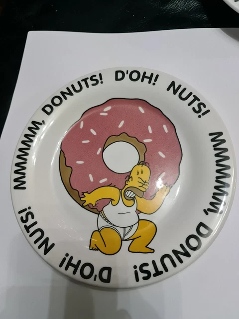 HOMER SIMPSON PLATE. The Simpsons. mmmm Donuts D'OH! NUTS! £10.00 ...
